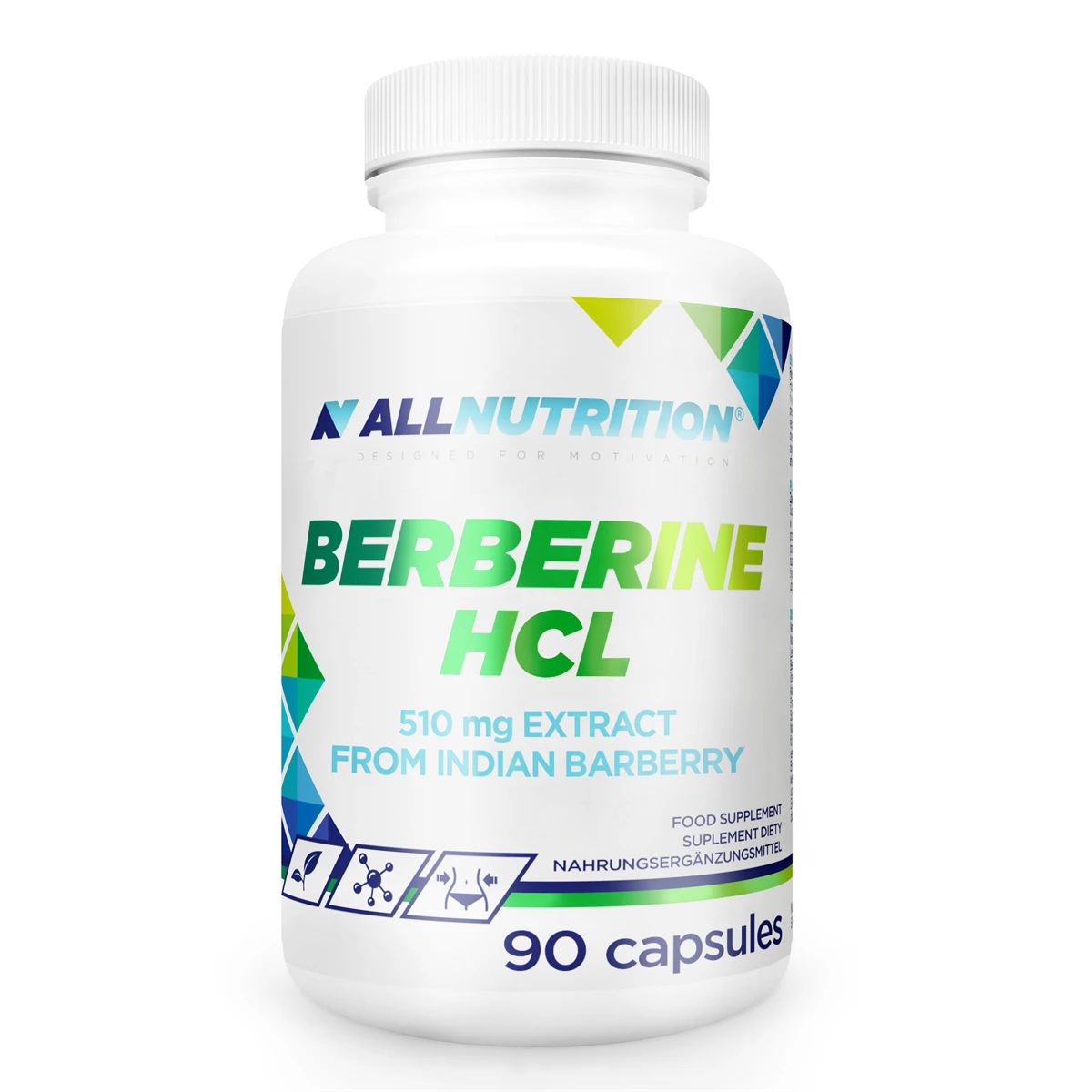 Allnutrition Berberine HCL Capsules 510 mg 98% Berberis extract ...